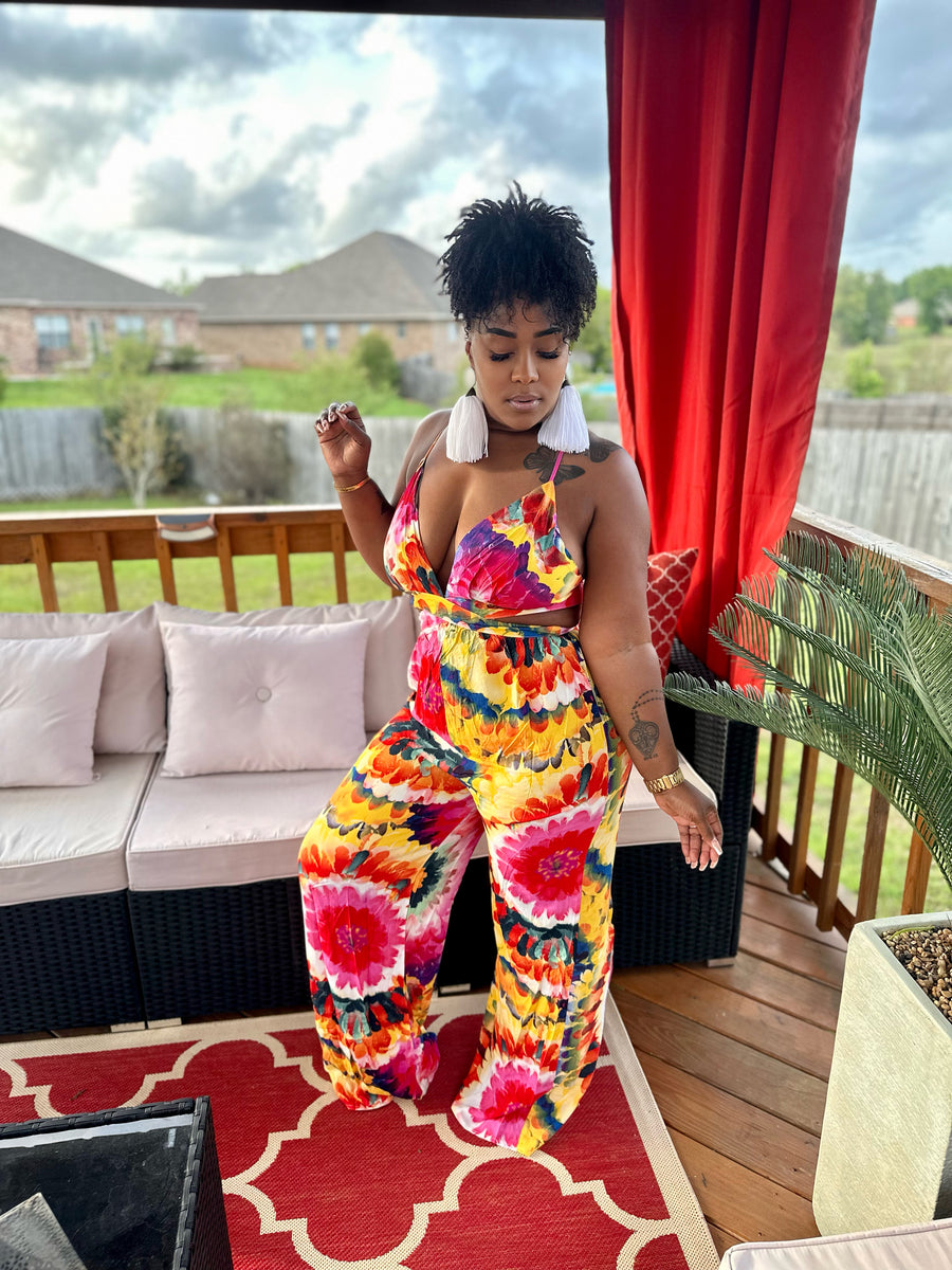 Glam Pops of Color Jumpsuit – Glam Mee Boutique